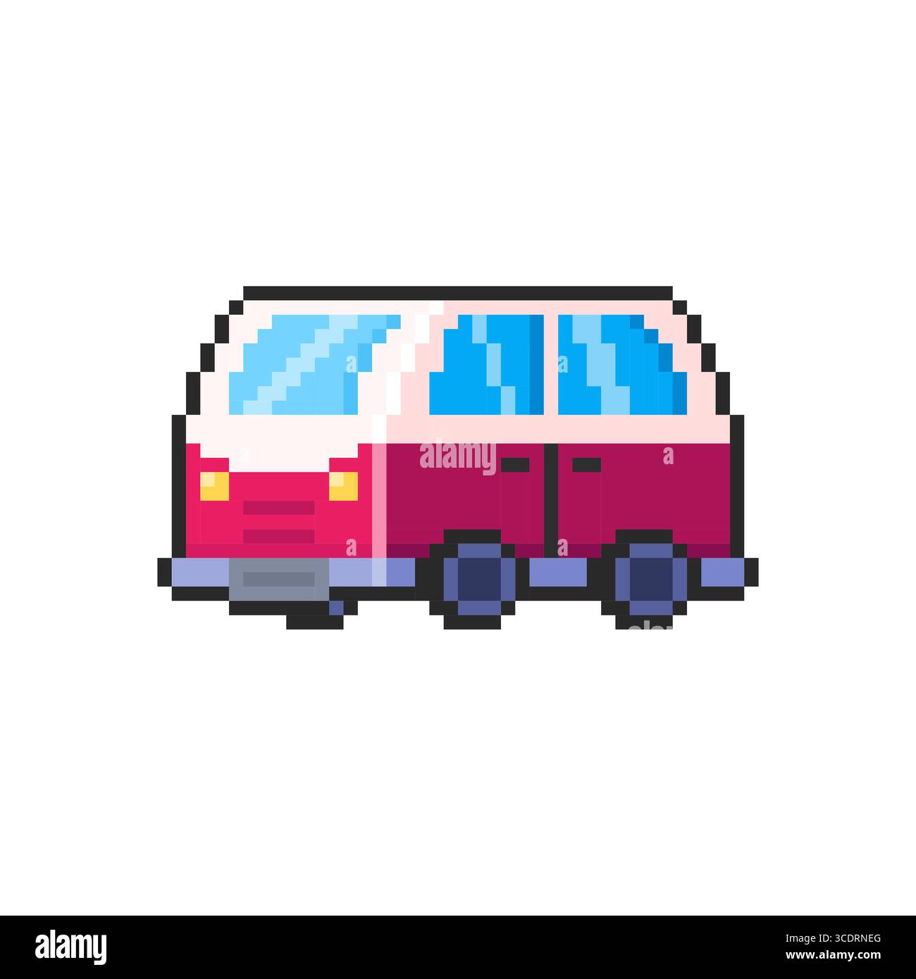 Pixel art Camper Van game asset design Stock Vector Image & Art - Alamy