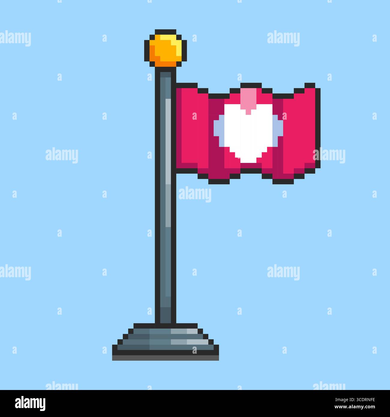 Flag heart cartoon Stock Vector Images - Alamy