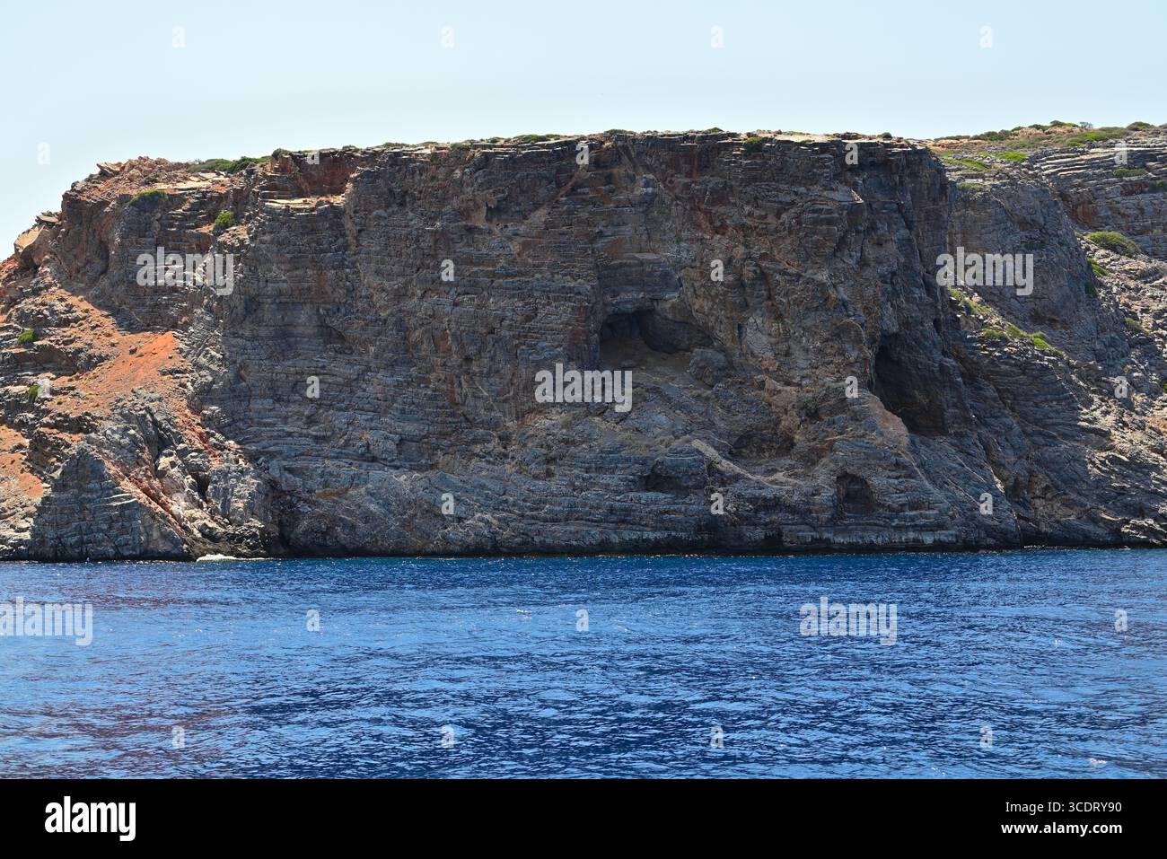 Beach in Crete and Barbarossa Cave, Greece Stock Photo - Alamy