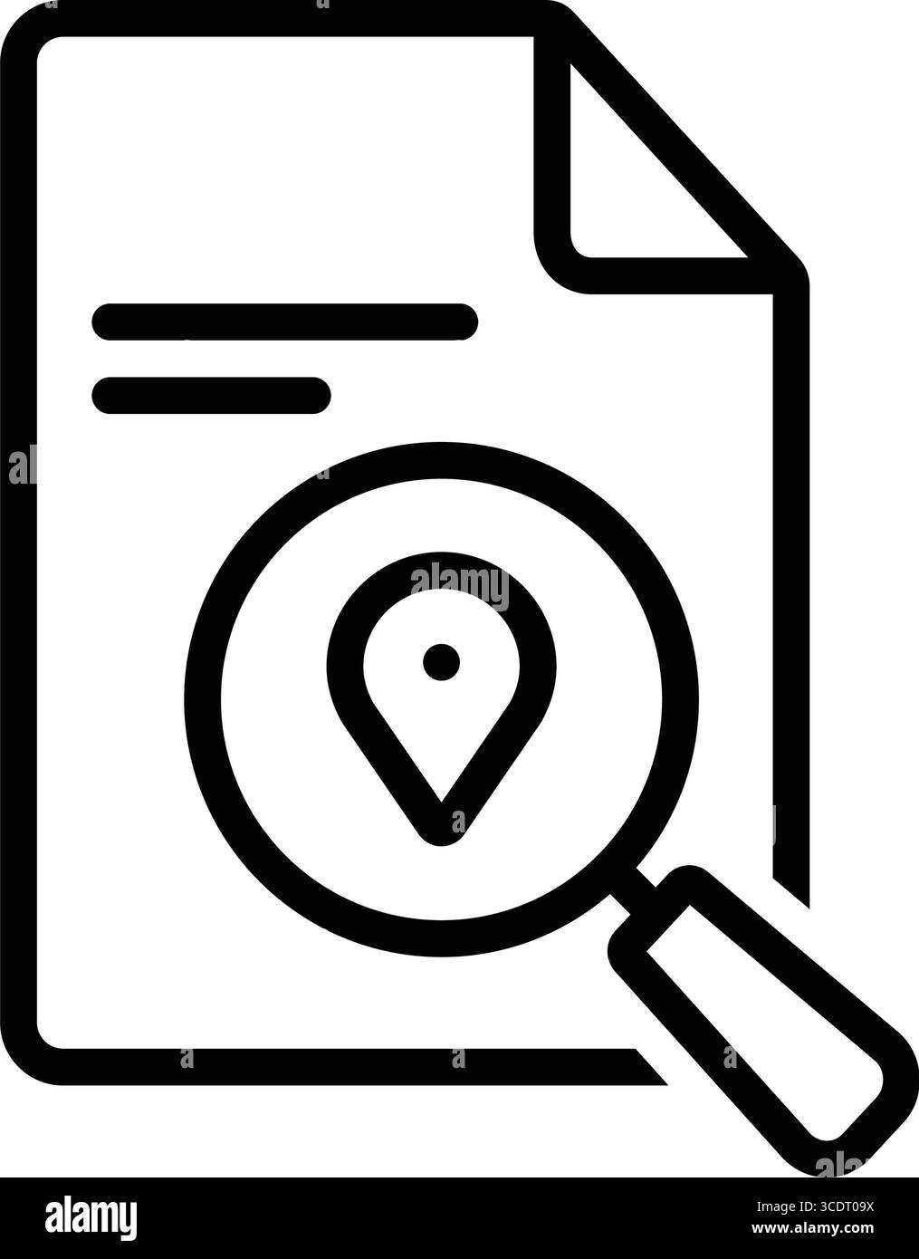 Icon for document tracking, document Stock Vector Image & Art - Alamy