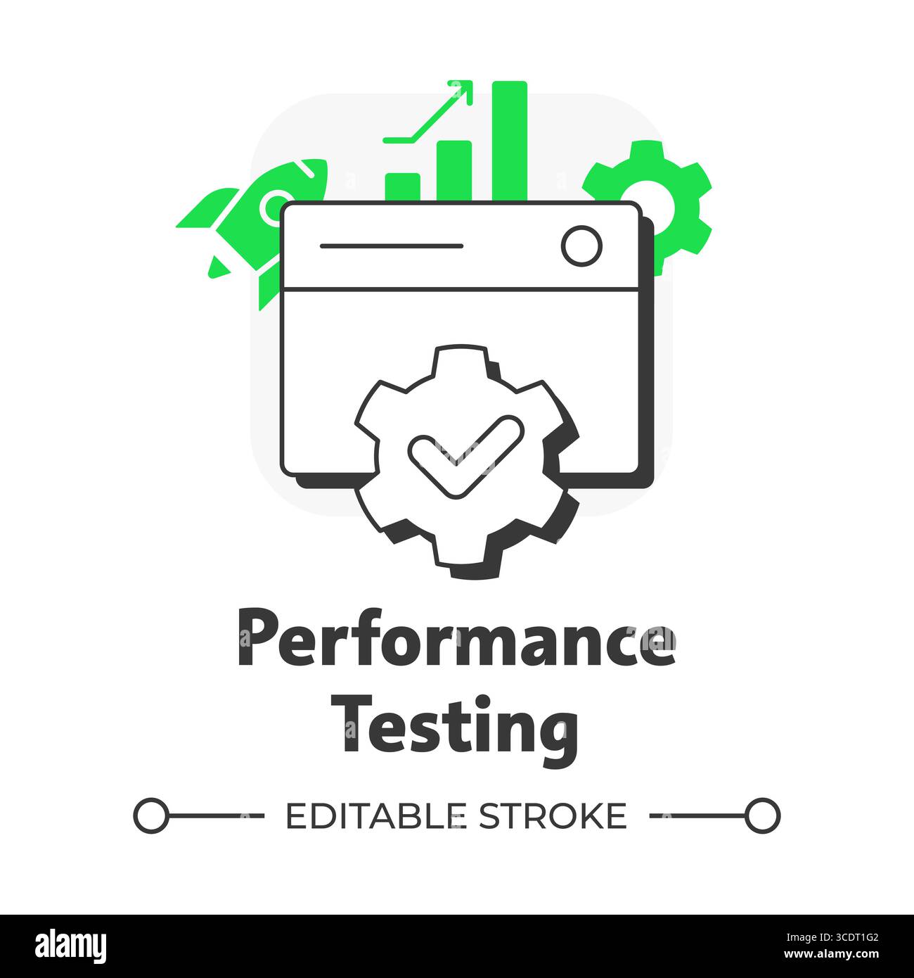 Performance testing concept icon Stock Vector Images - Alamy