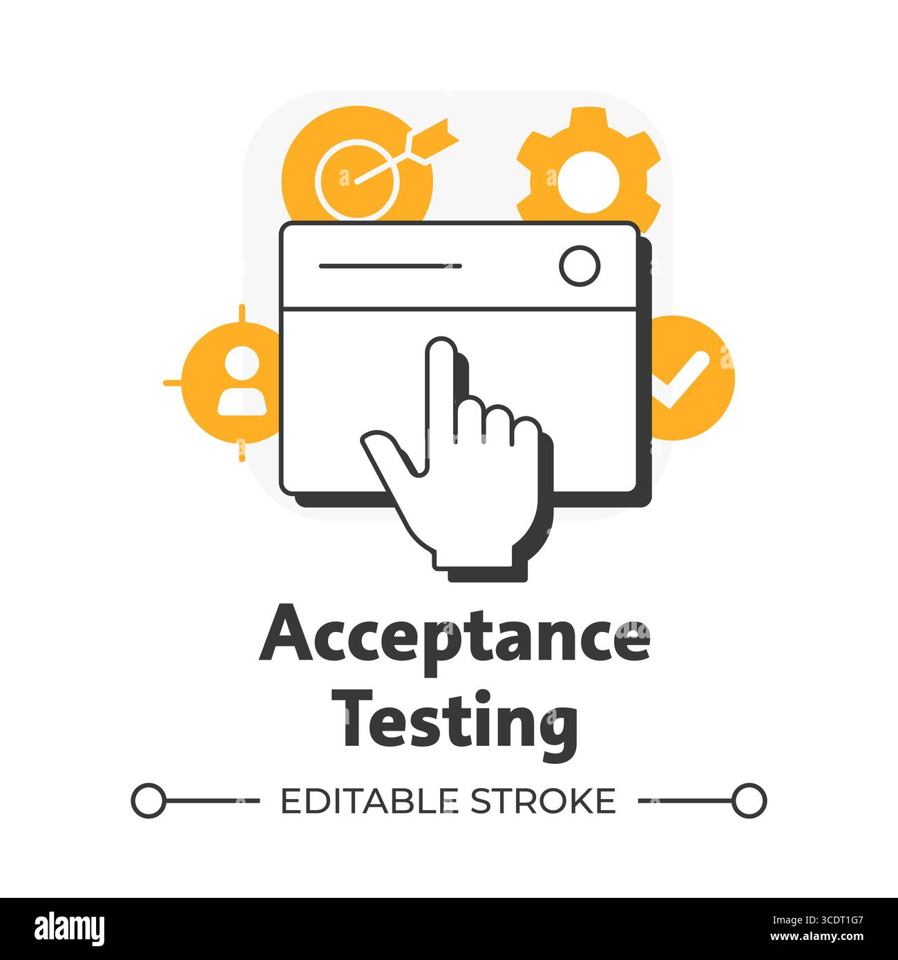 Acceptance testing background Stock Vector Images - Alamy