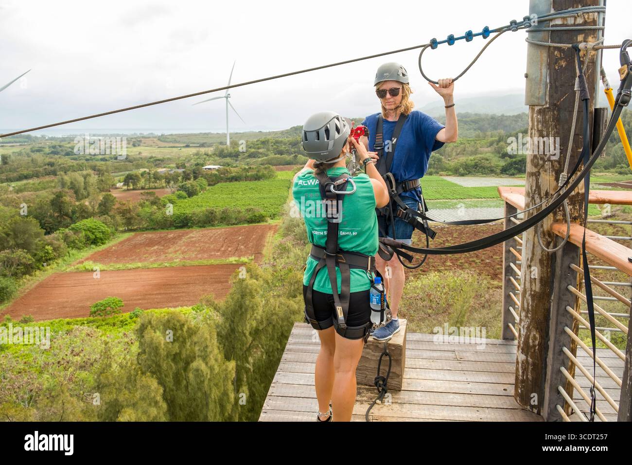 Female guide helping client hi-res stock photography and images - Alamy