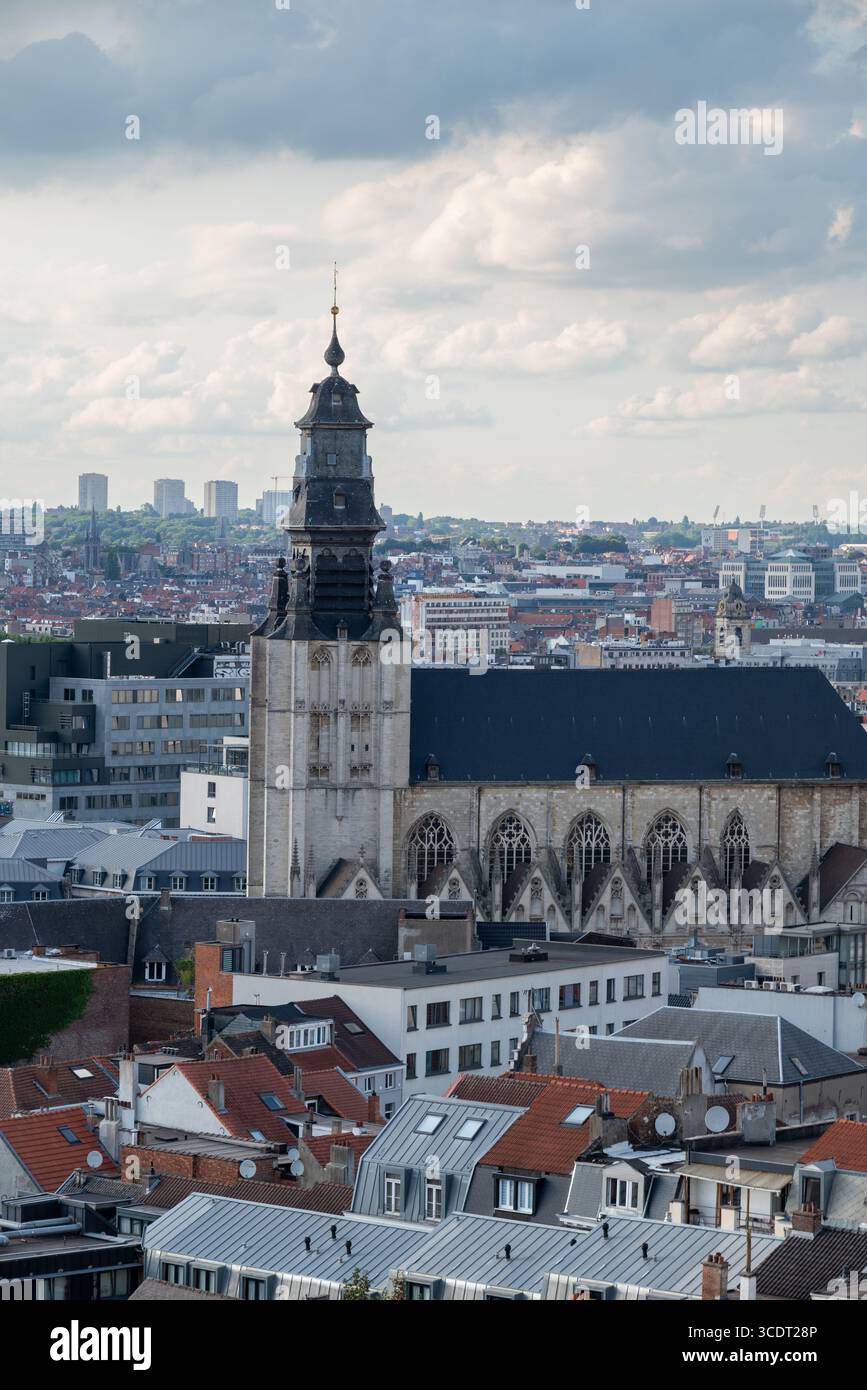 Aerial cityscape view of Brussels, capital of Belgium and seat of the ...