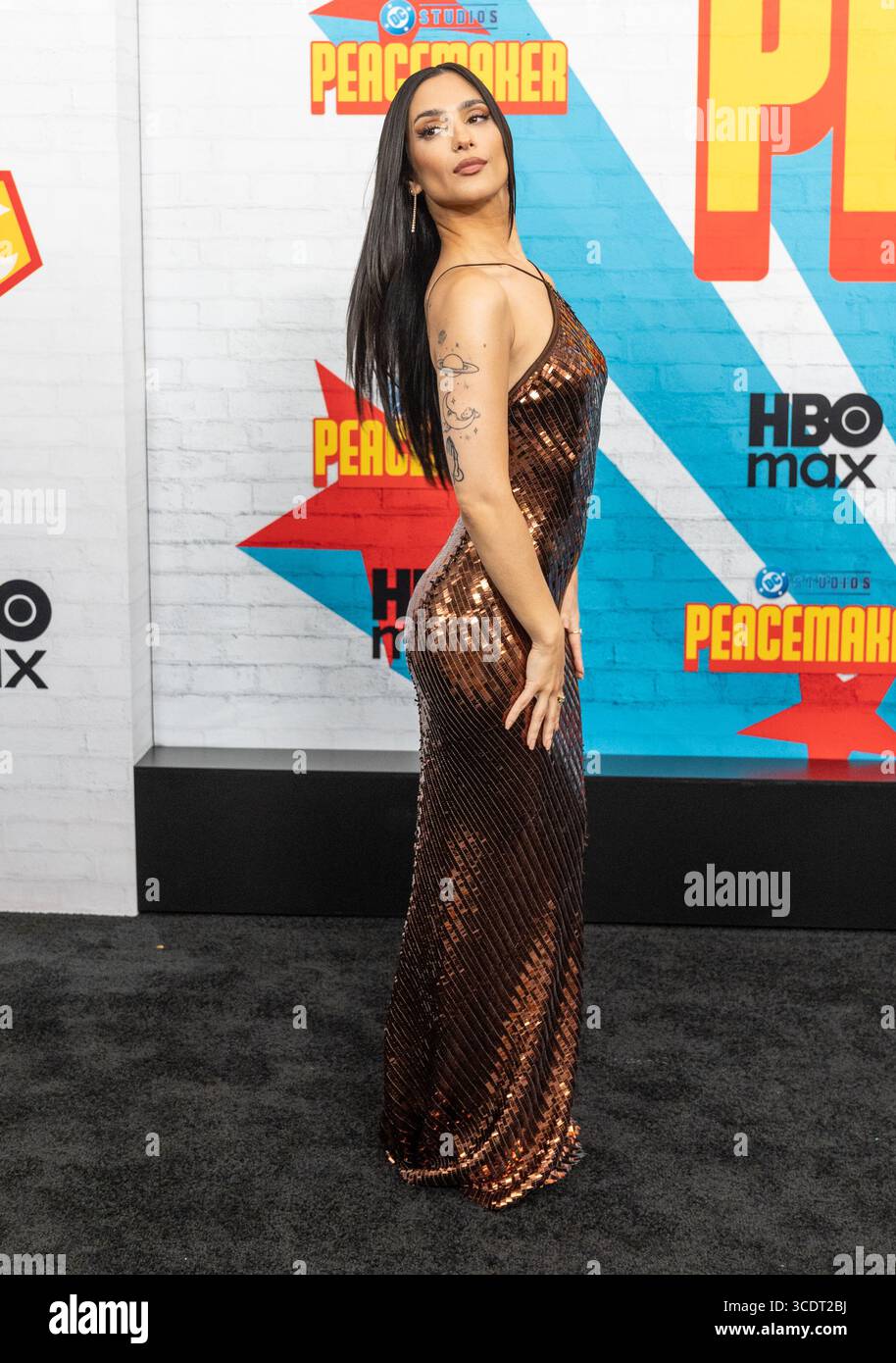 Sol Rodriguez attends Premiere of HBO Max Peacemaker at AMC Lincoln ...