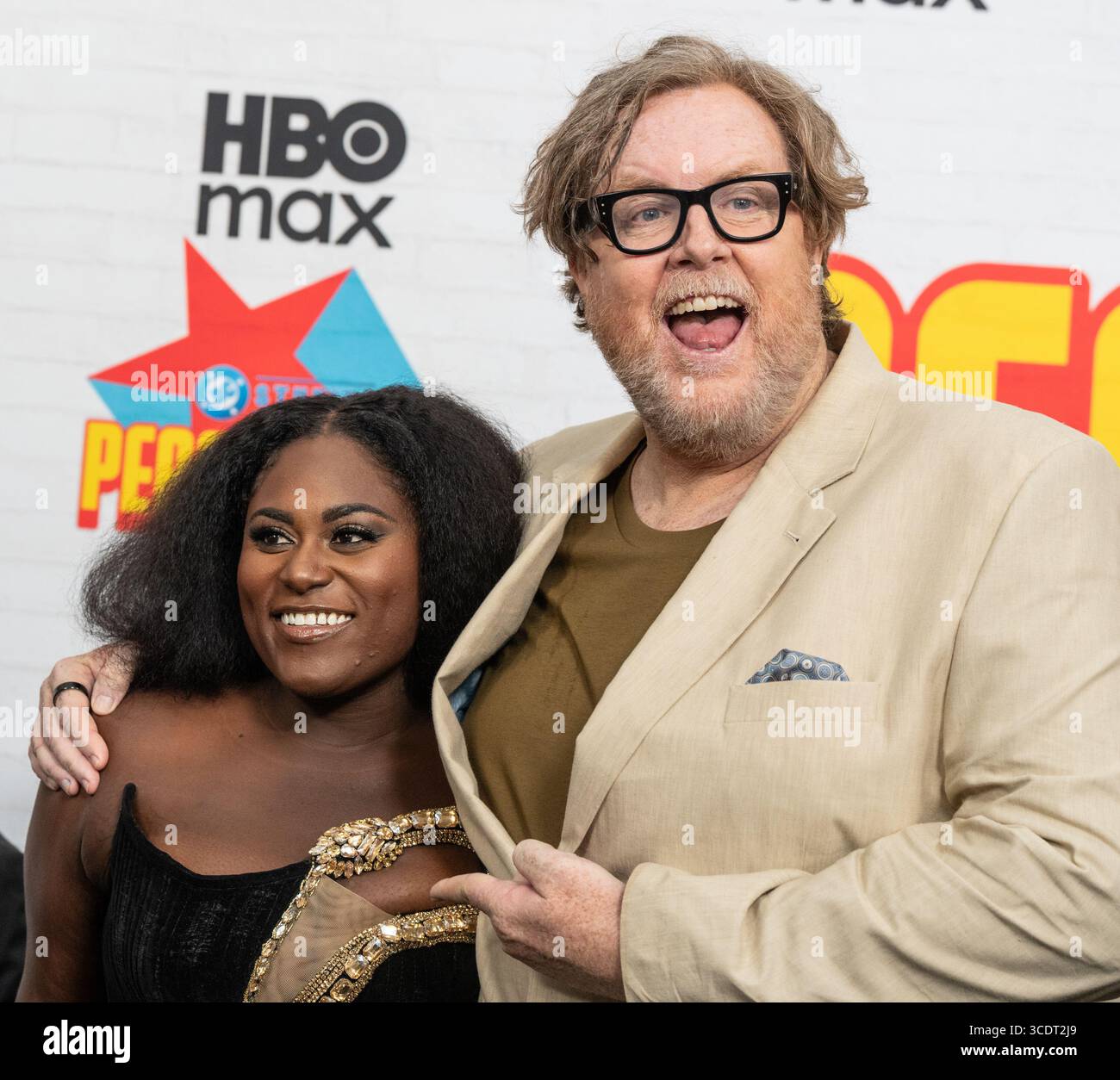 Danielle Brooks and Steve Agee attend Premiere of HBO Max Peacemaker at ...