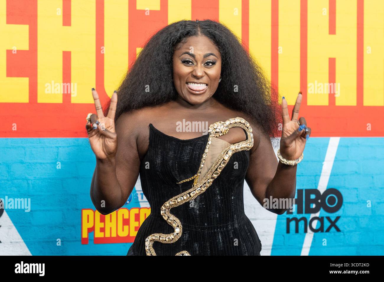 Danielle Brooks attends Premiere of HBO Max Peacemaker at AMC Lincoln ...