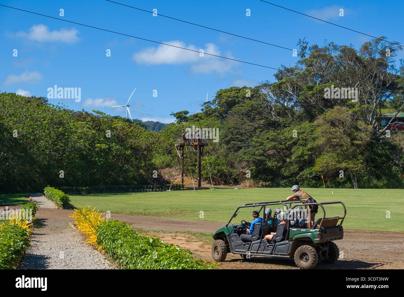 Clients in a Yamaha side-by-side utility vehicle for a shuttle to the ...