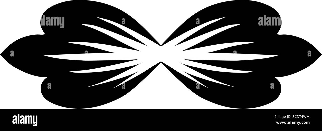 Vector white silhouette bow Stock Vector Images - Alamy