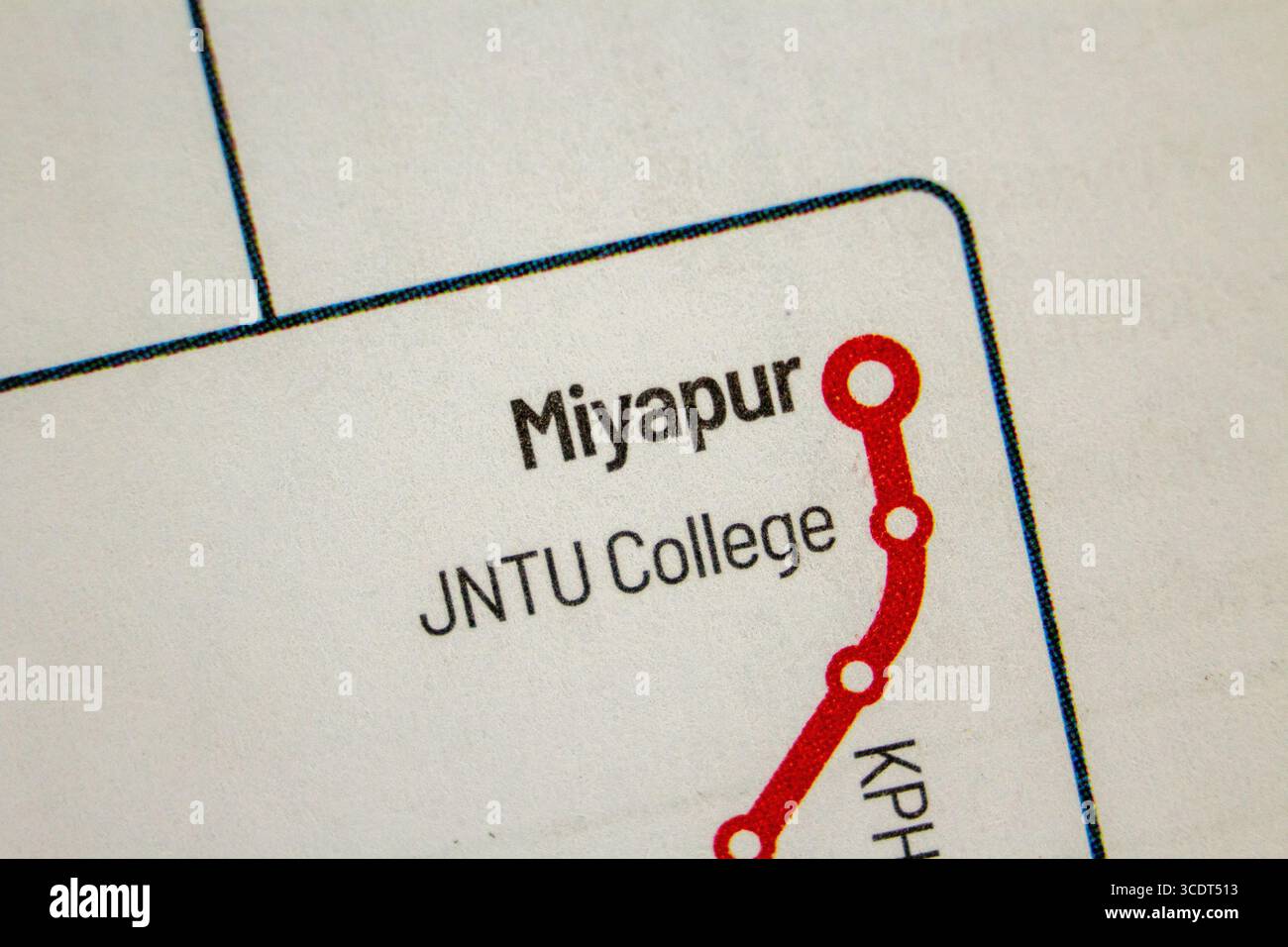 Miyapur Station - Hyderabad Metro, India Railways junction schematic ...