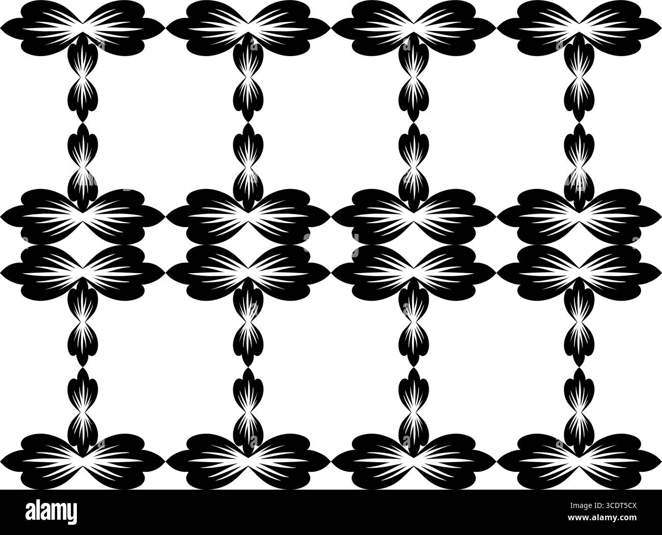 Minimal floral pattern Cut Out Stock Images & Pictures - Alamy