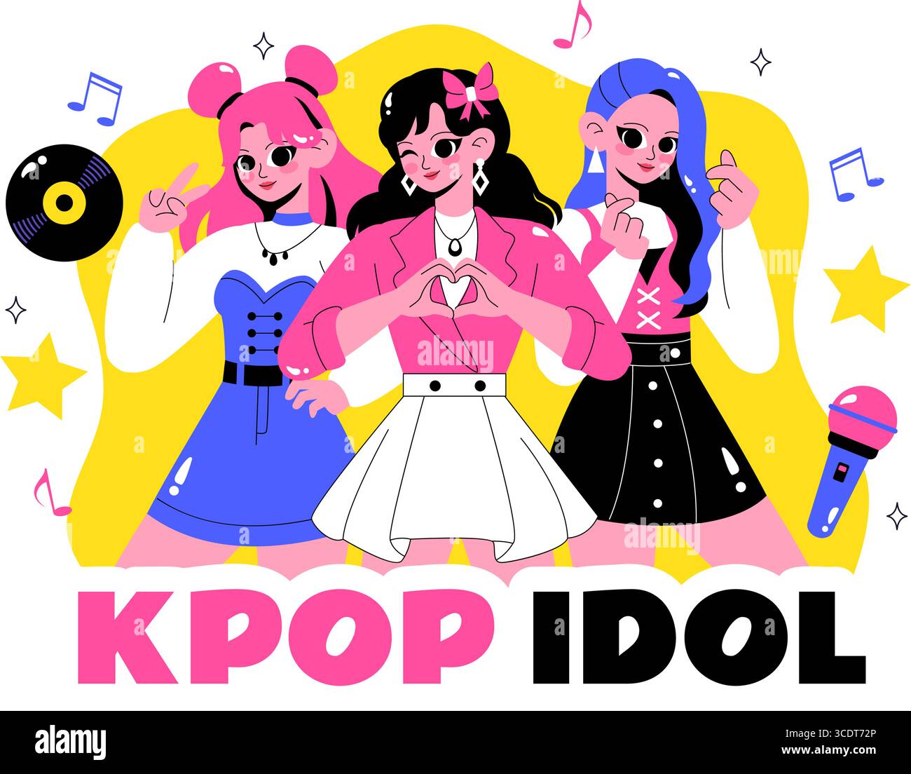 Korea girl show Cut Out Stock Images & Pictures - Alamy