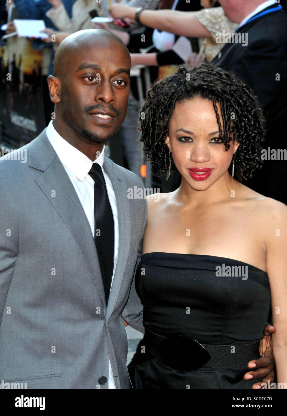 Cat Simmons and guest at the UK Premiere held at the Empire Leicester ...