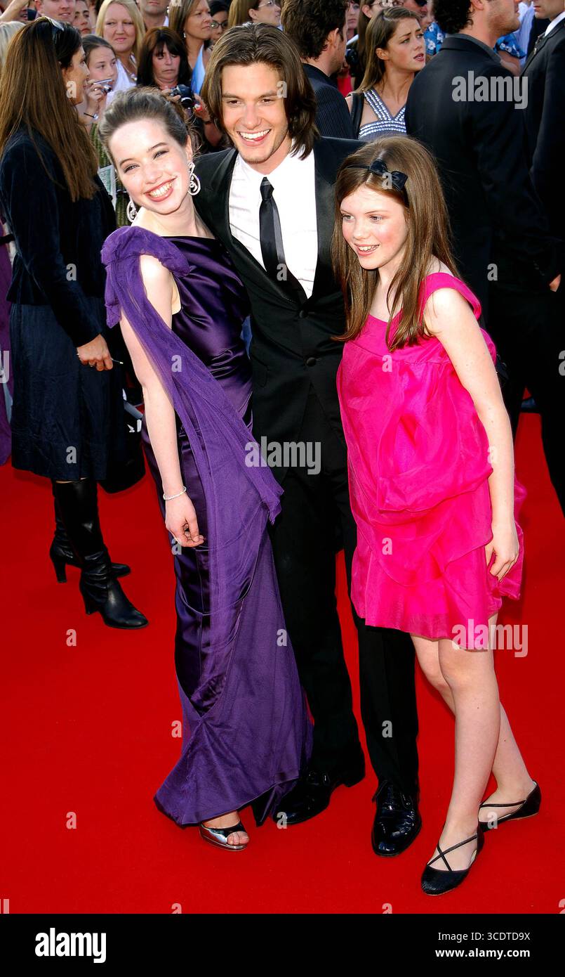Anna Popplewell, Ben Barnes and Georgie Henly at the UK film premiere ...