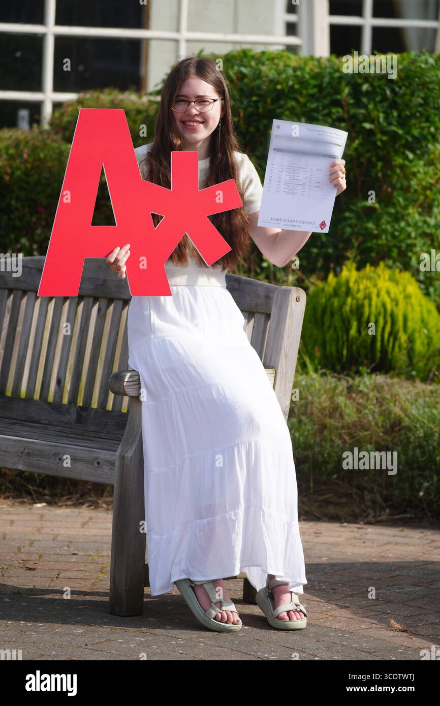 STUDENT DETAILS PIXELATED BY PA PICTURE DESK Gabrielle Morgan receives ...
