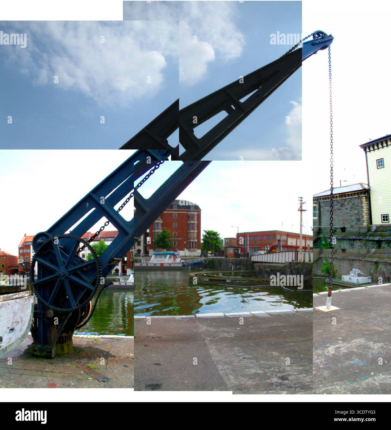 Vintage construction crane stands hi-res stock photography and images ...