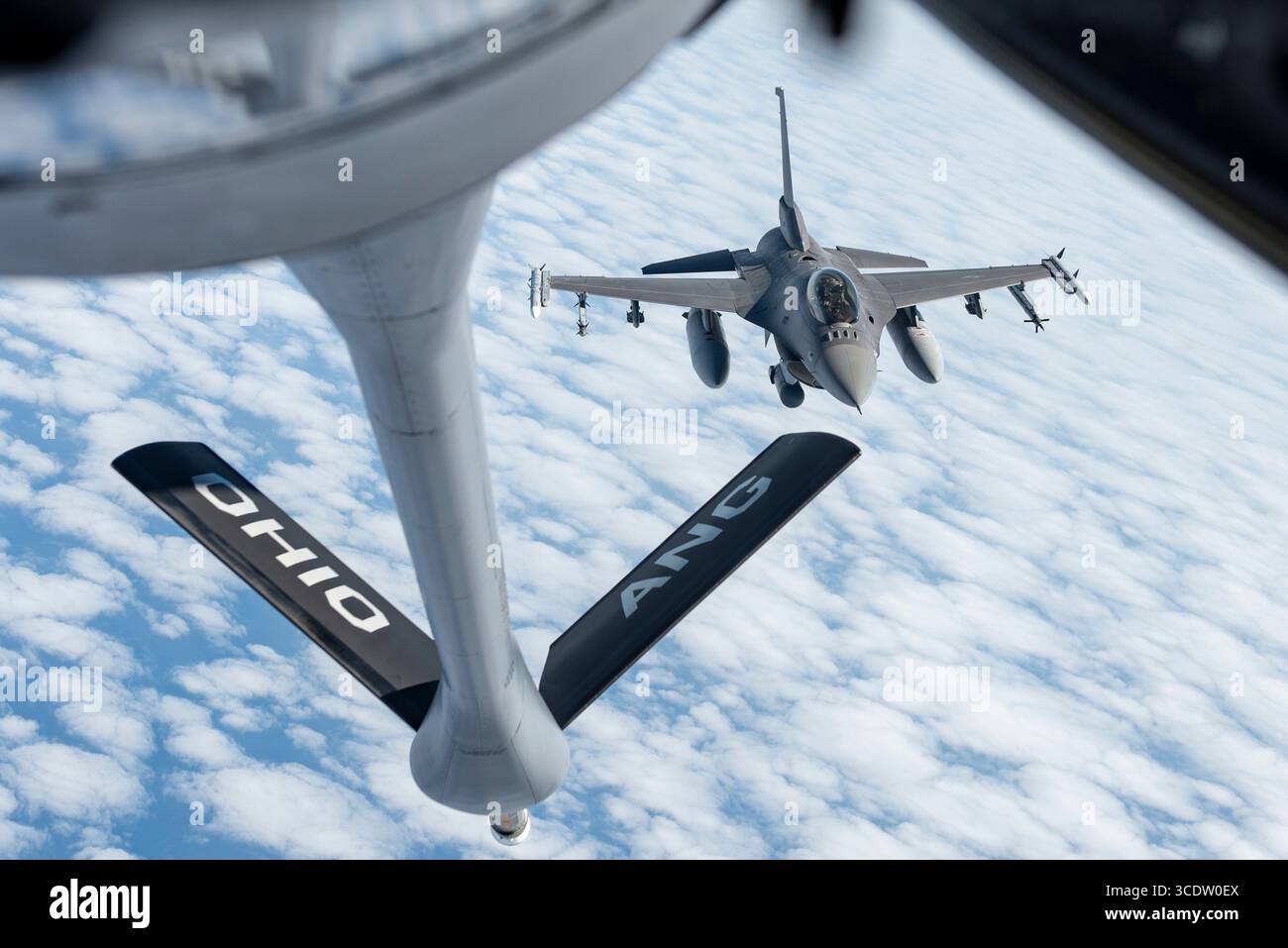 A U.S. Air Force KC-135 Stratotanker with the 121st Air Refueling Wing ...