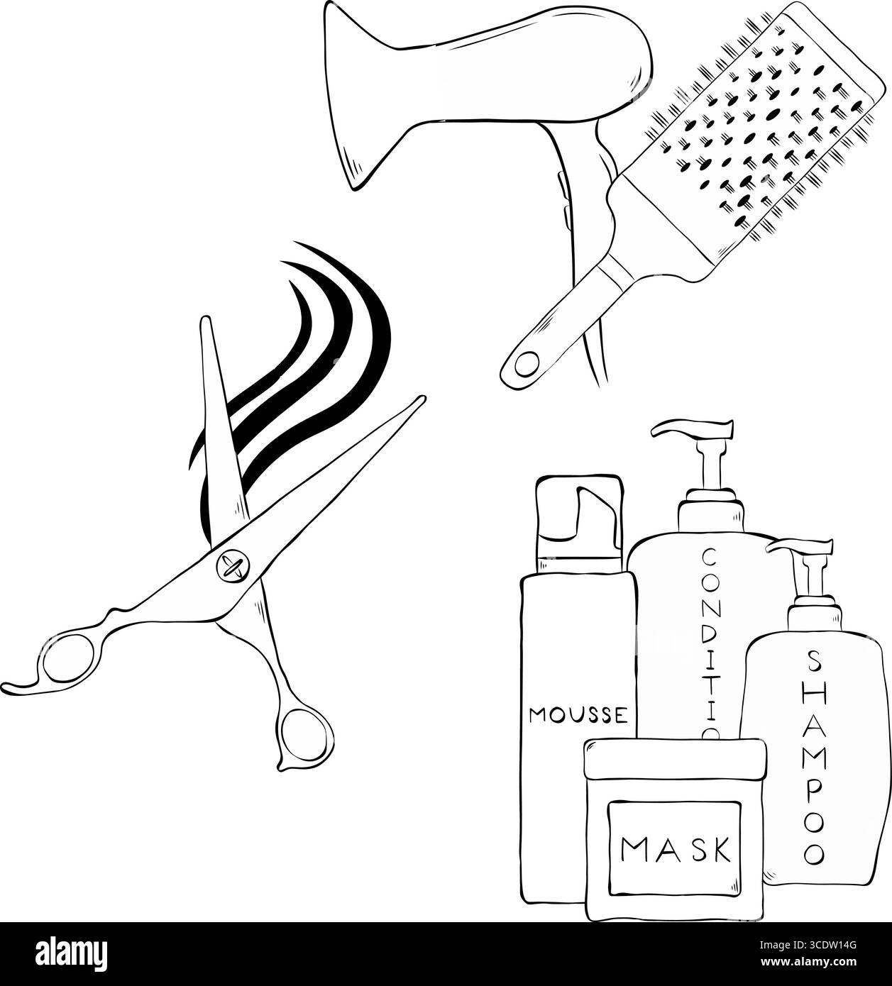 Body treatment icon set Black and White Stock Photos & Images - Alamy