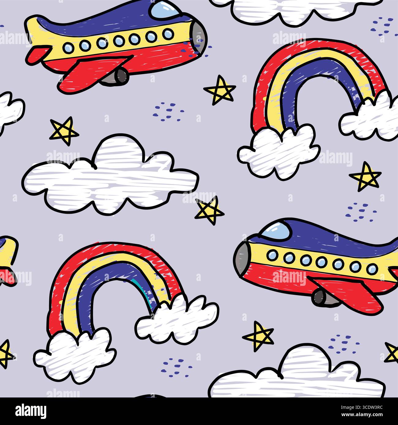 aircraft doodle vector set Stock Vector Image & Art - Alamy