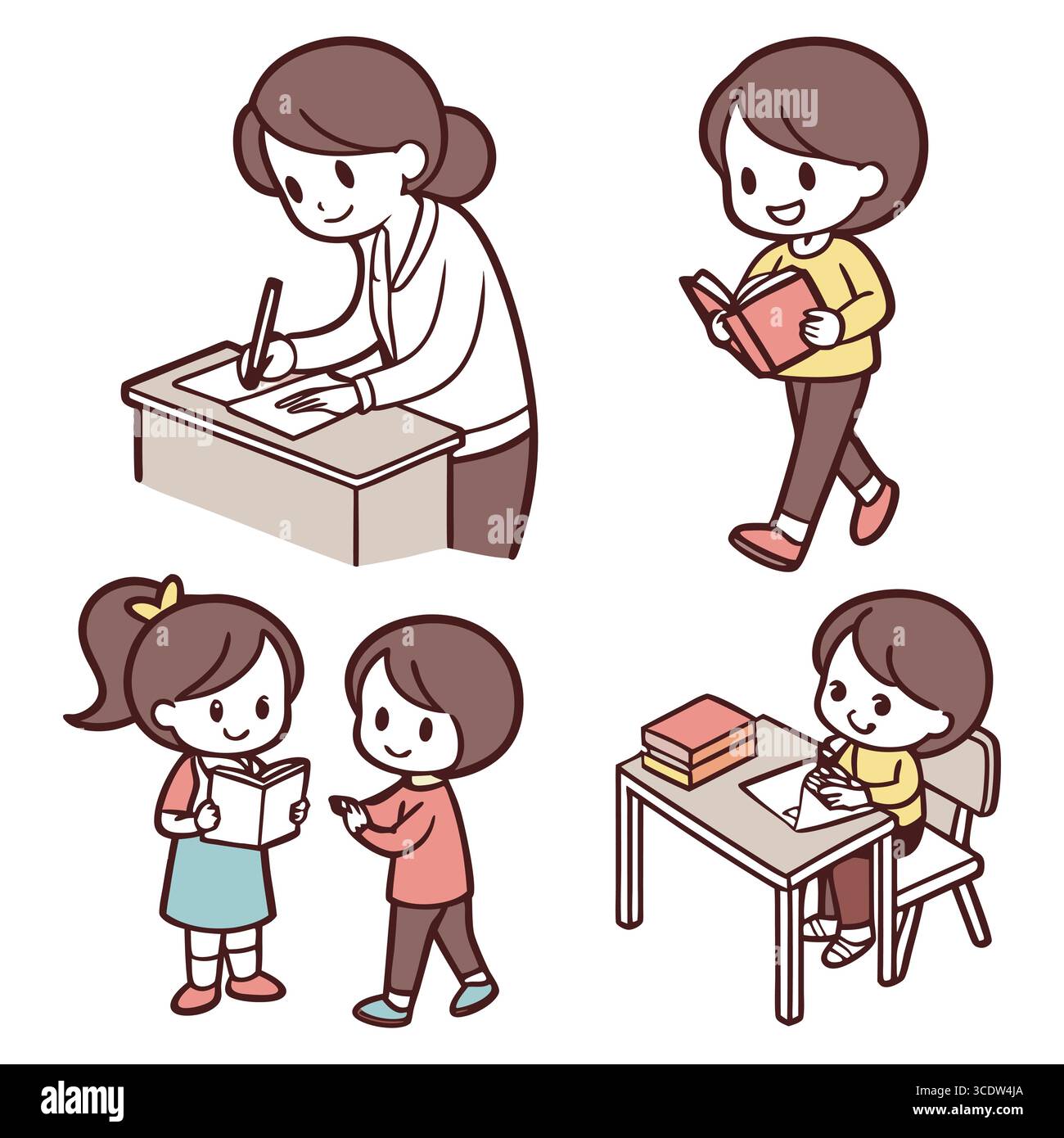 Educational friendship Stock Vector Images - Alamy