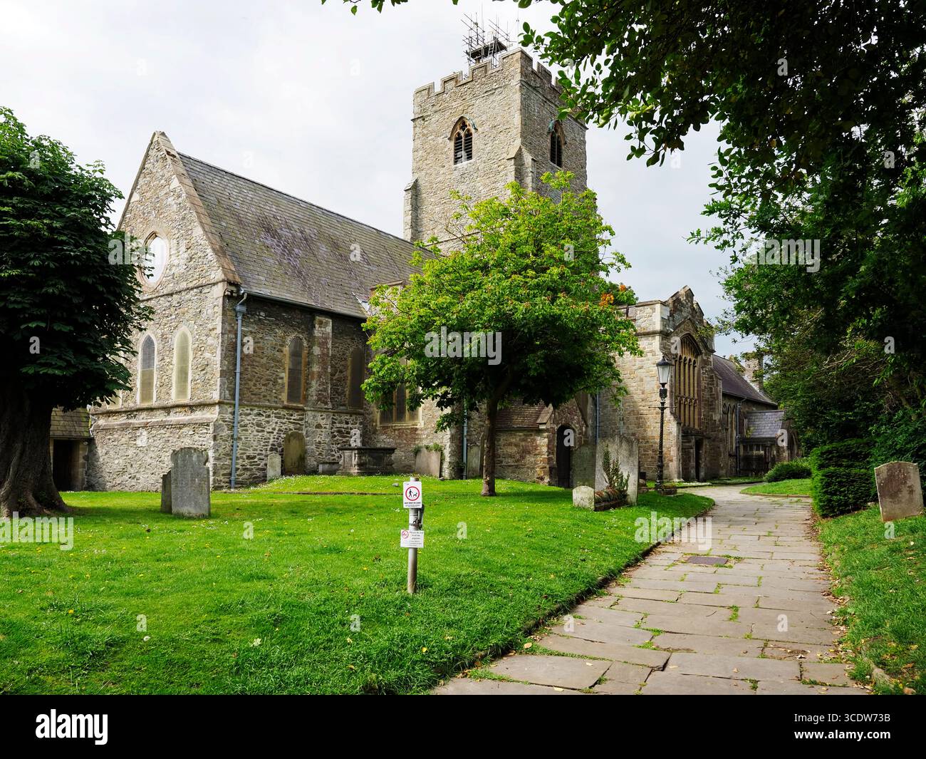 Parish Church of St Mary and St Eanswythe in the old town at Folkestone ...