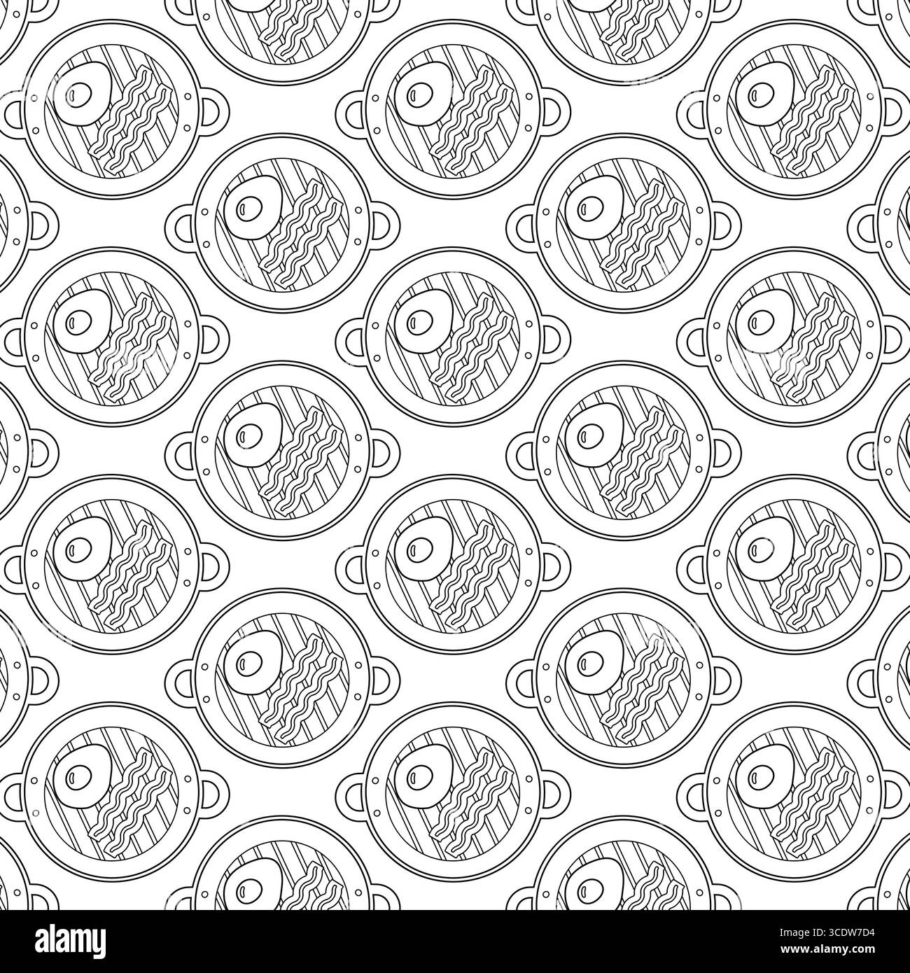 Vector cartoon kitchen paper Black and White Stock Photos & Images - Alamy