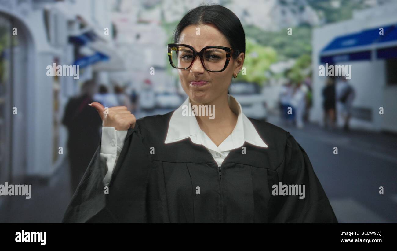 Woman in judges gown gesturing hi-res stock photography and images - Alamy