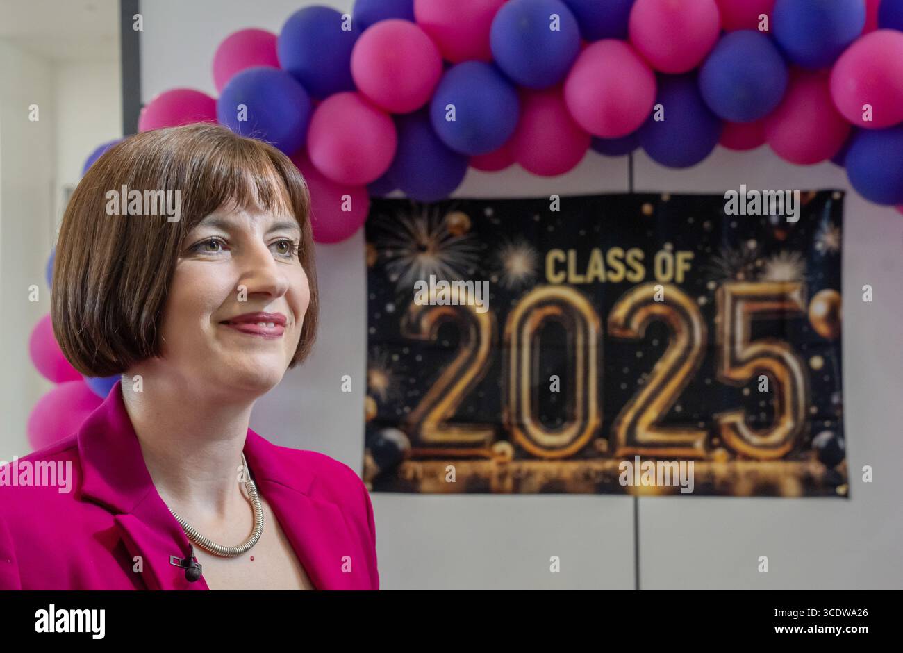 Education Secretary Bridget Phillipson joins students receiving their A ...