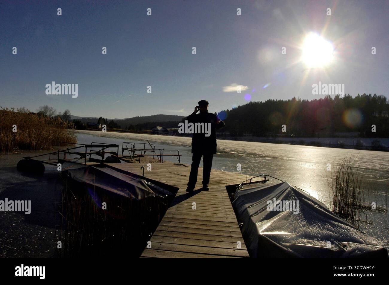 sunbathing in blue winter sky on a clear sunny day sunbathing in blue ...