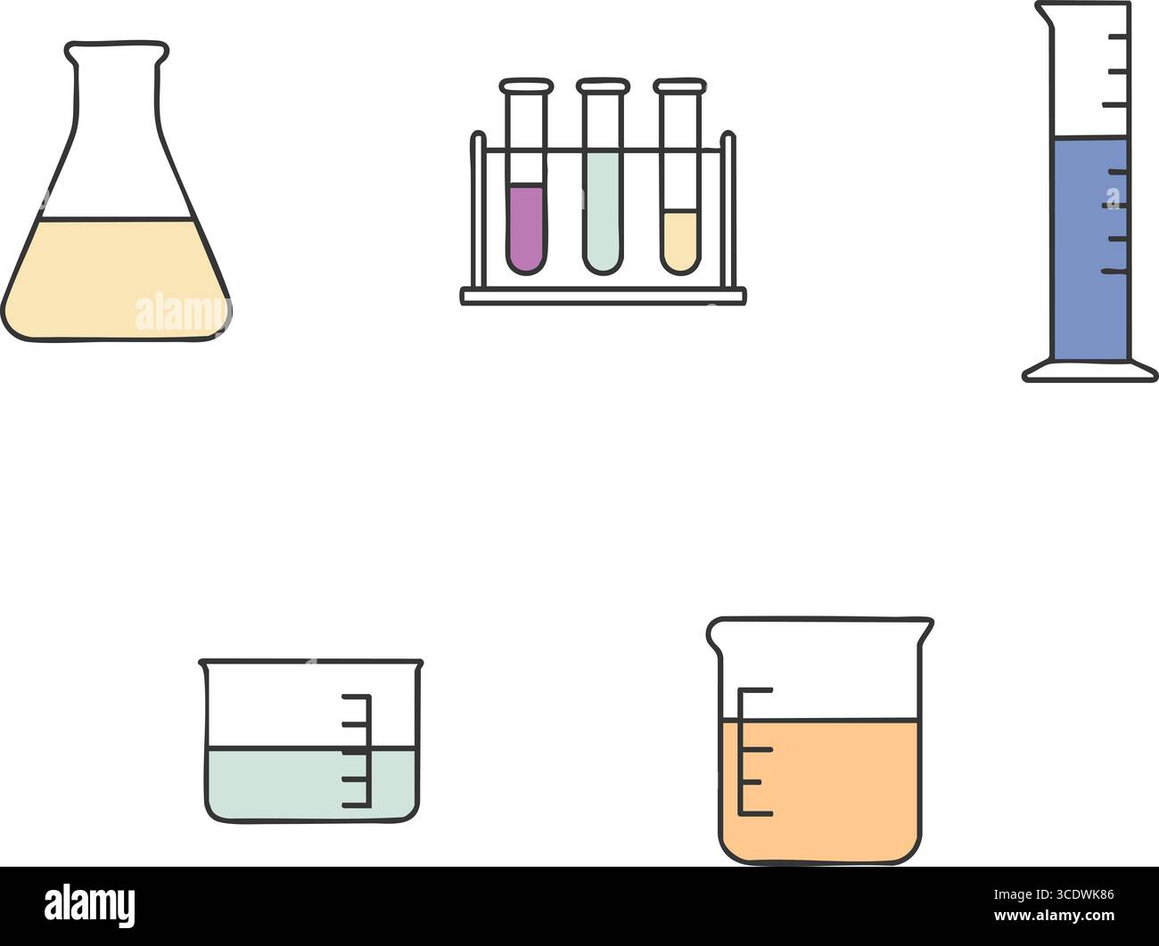 Tall beaker Stock Vector Images - Alamy