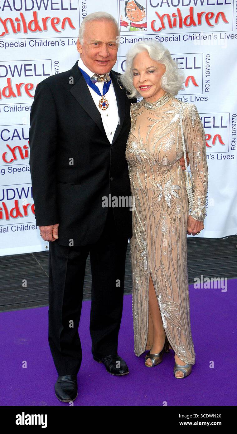 Buzz Aldrin and wife Lois at the Caudwell Children Present The Legends ...