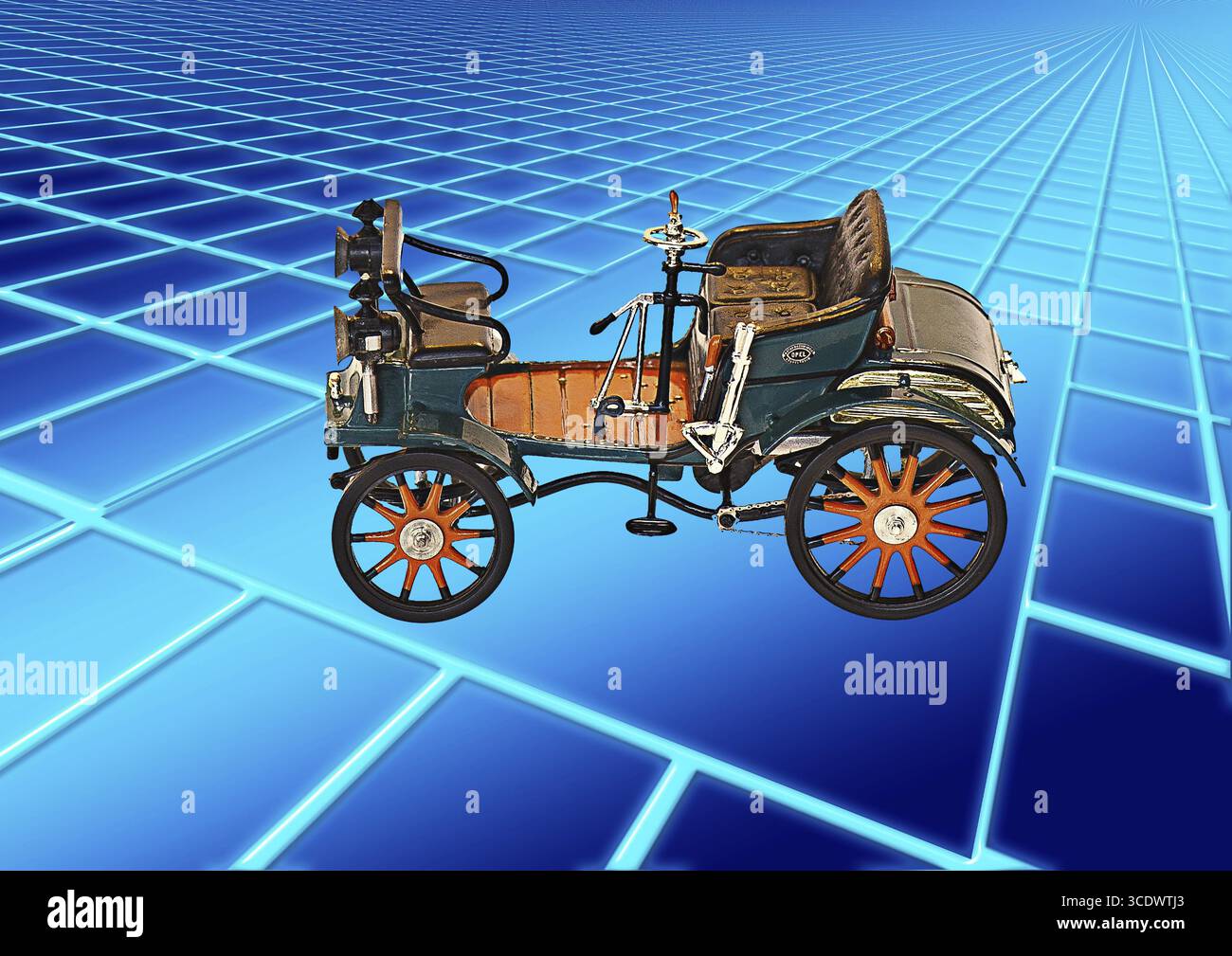 Symbolic image, Opel patent motor car Lutzmann system, from 1899 to ...