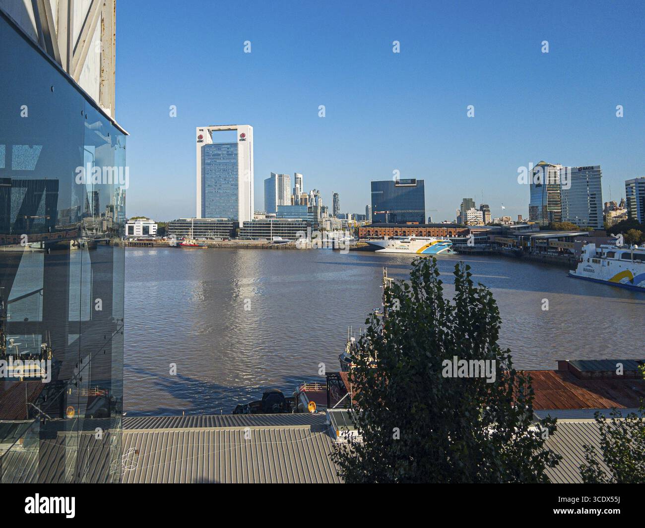 Harbour of the shipping company Buquebus, Darsena Norte, Buenos Aires ...