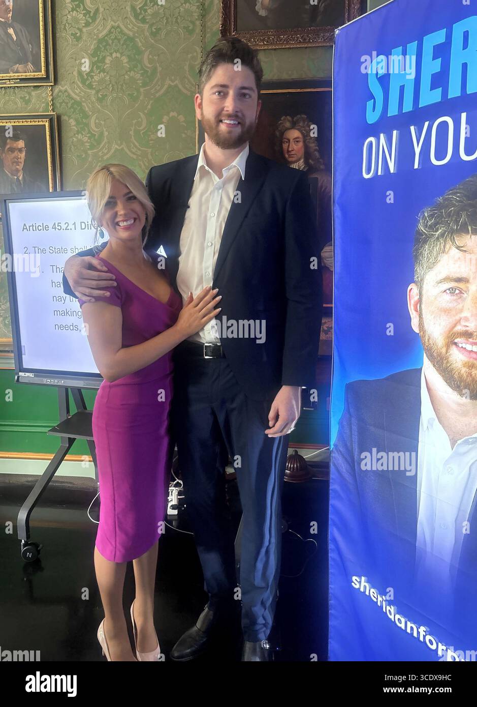 Presidential candidate Gareth Sheridan and his wife, Heidi, at the ...