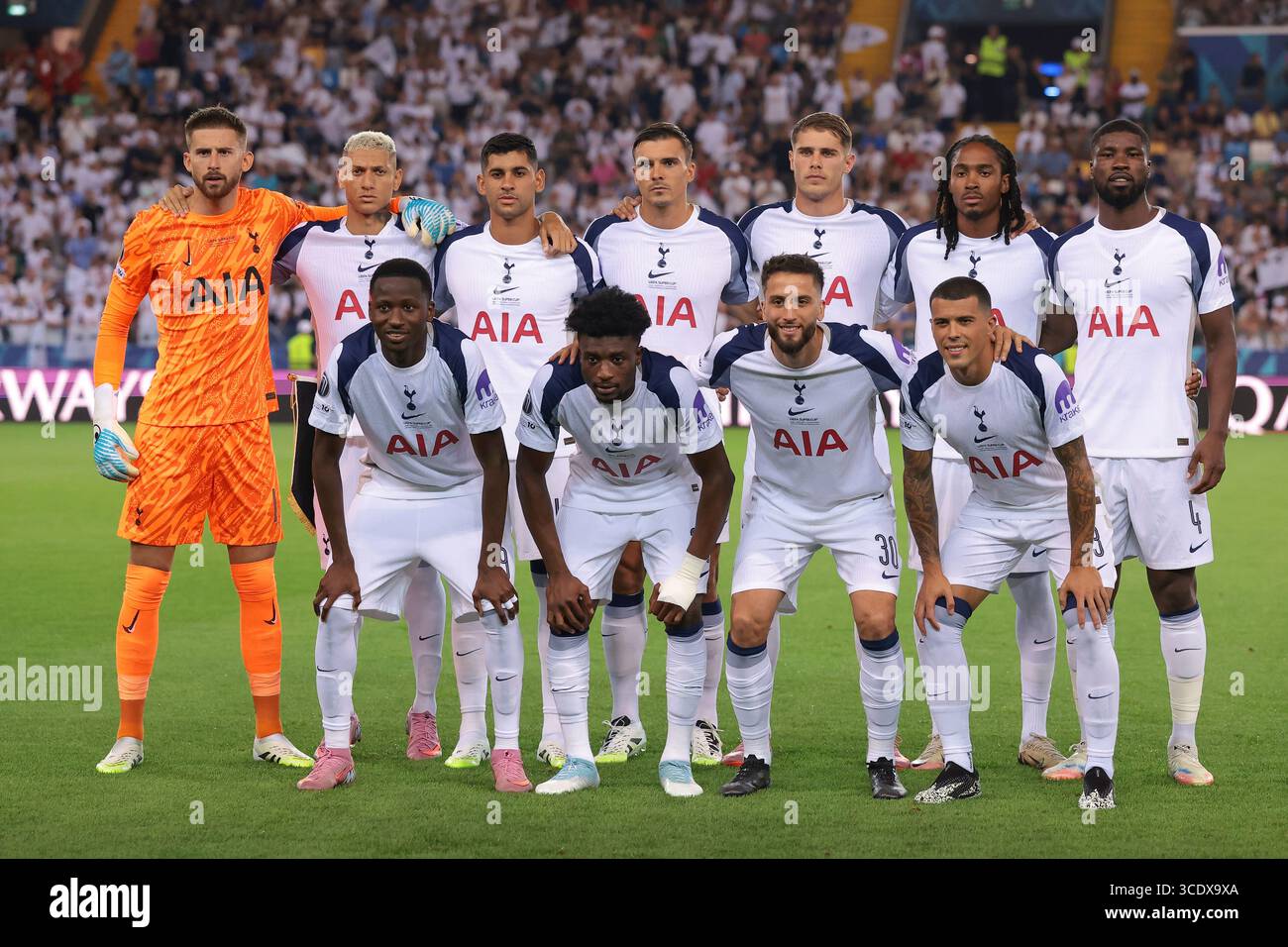 Udine, Italy, 13th August 2025. The Tottenham Hotspur FC starting ...