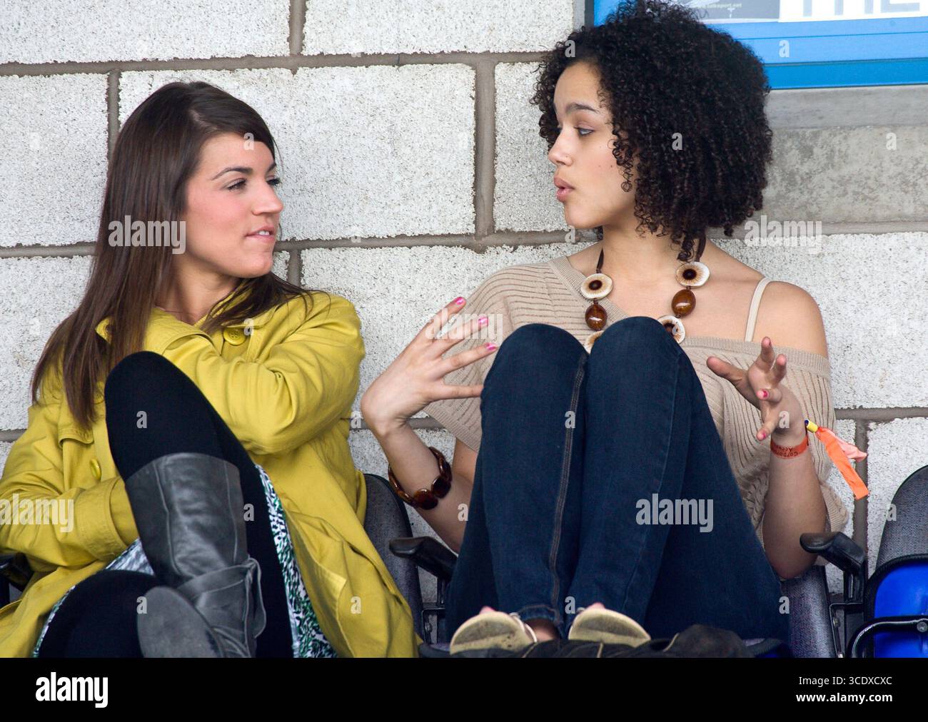 Nathalie Emmanuel at the Hollyoaks vs. Coronation St charity football ...