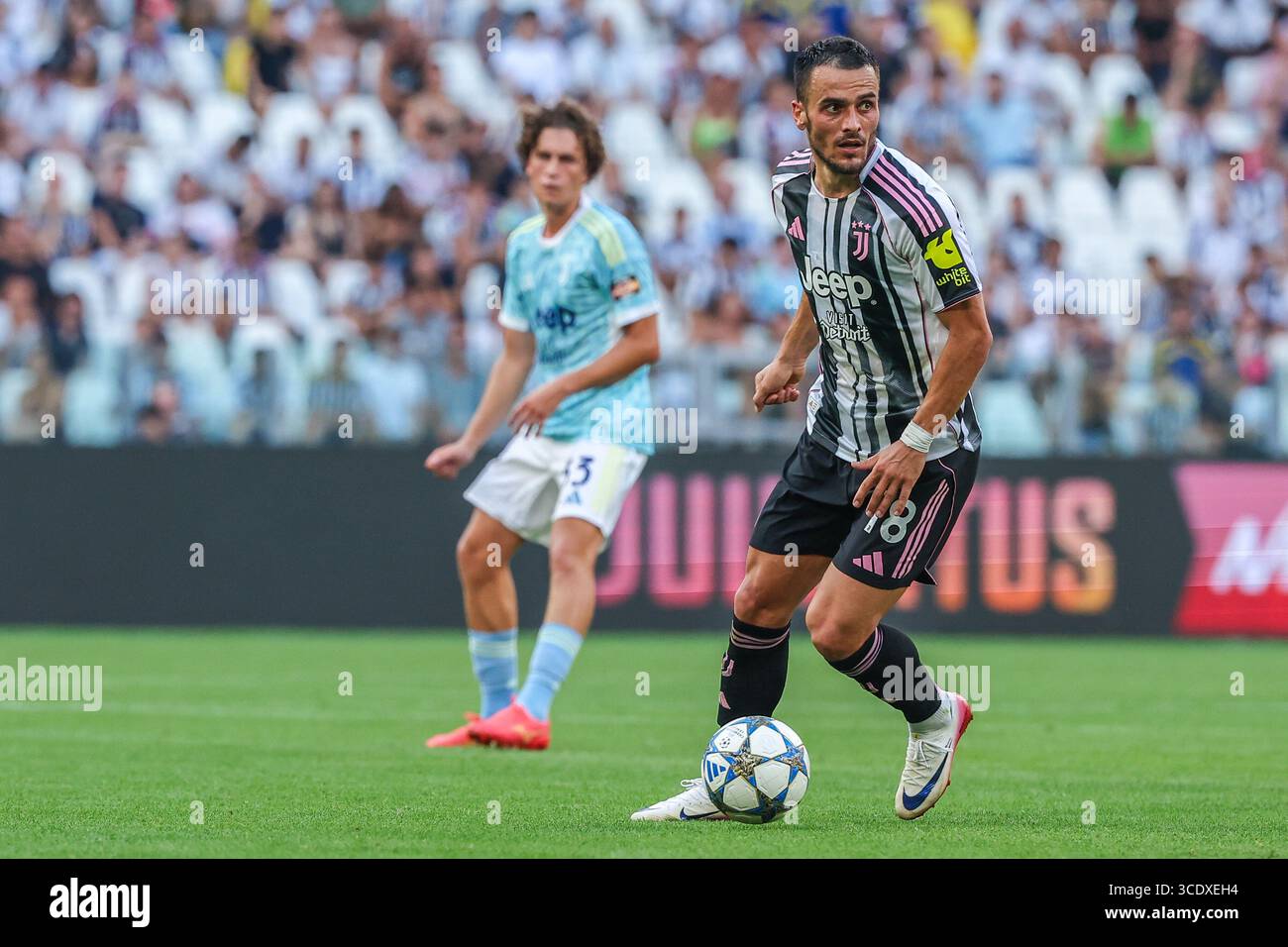 Filip Kostic of Juventus FC seen in action during pre-season friendly ...