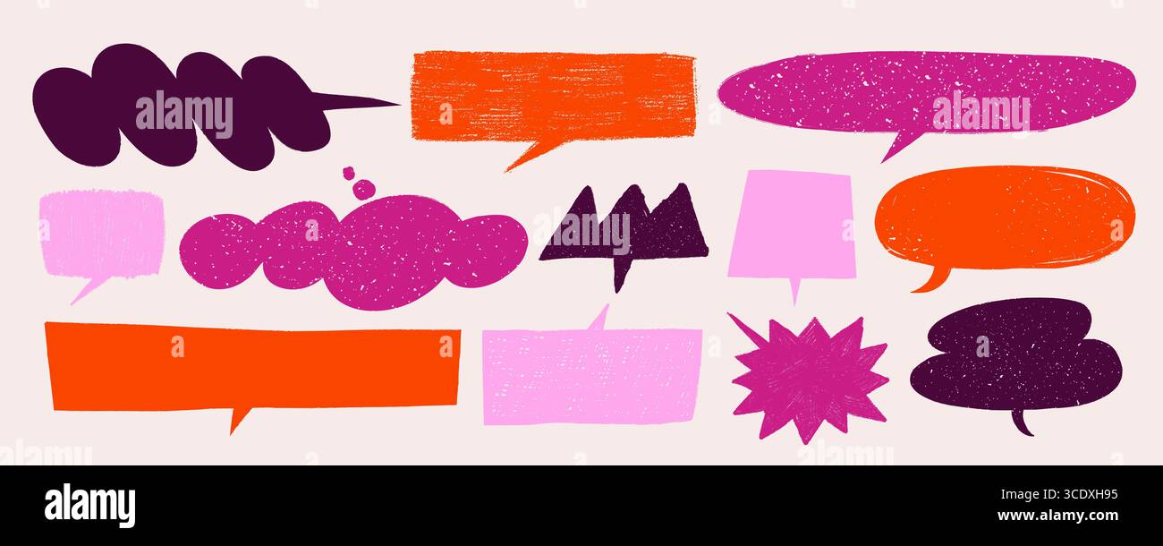 Cute orange talk cloud Stock Vector Images - Alamy