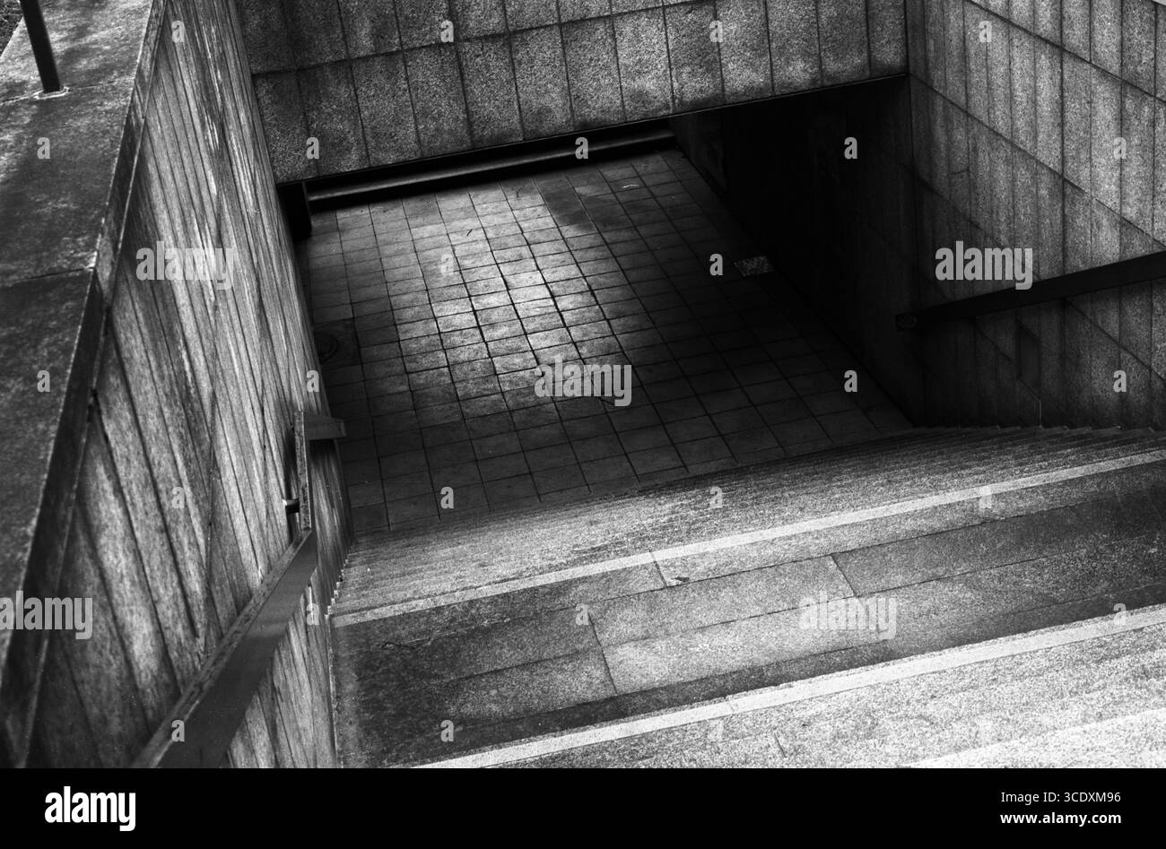 Street underpass Black and White Stock Photos & Images - Alamy