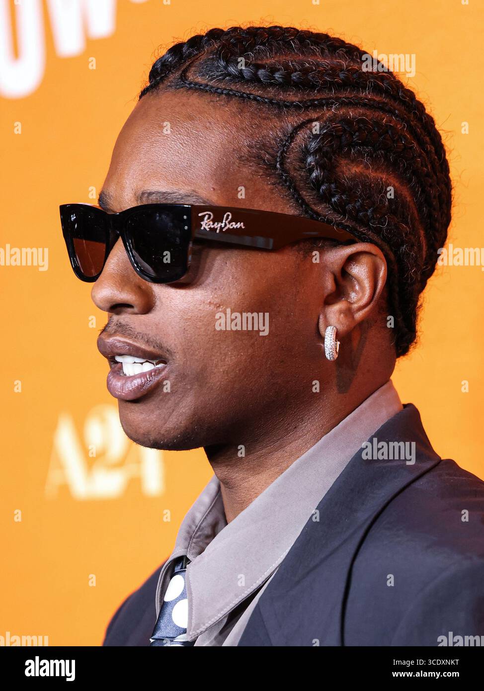 MIRACLE MILE, LOS ANGELES, CALIFORNIA, USA - AUGUST 13: American rapper A$AP Rocky (ASAP Rocky ...