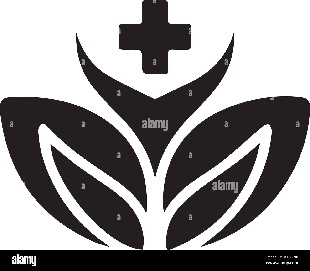 Leaf art emblem graphic Black and White Stock Photos & Images - Alamy