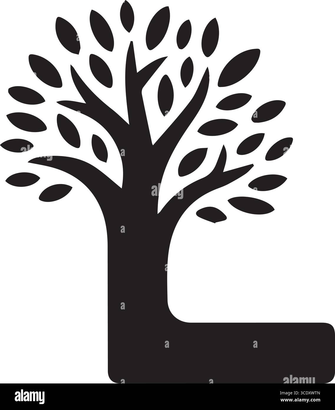 Tree vector art illustration Stock Vector Image & Art - Alamy