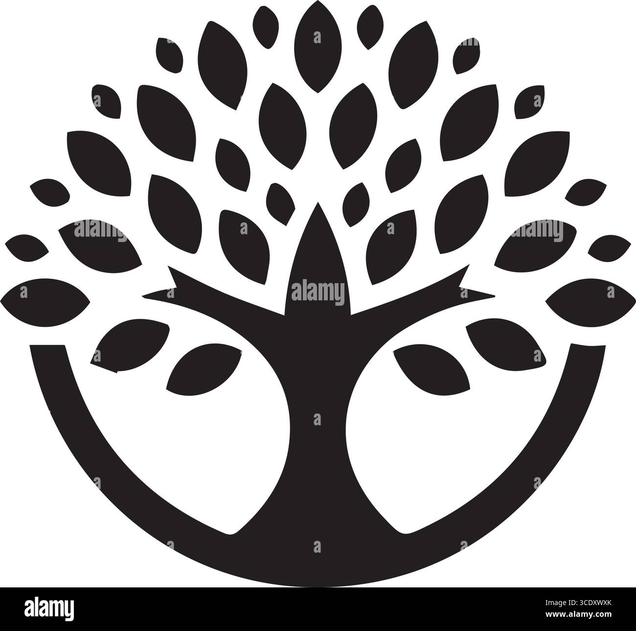 Tree trunk artwork Stock Vector Images - Alamy