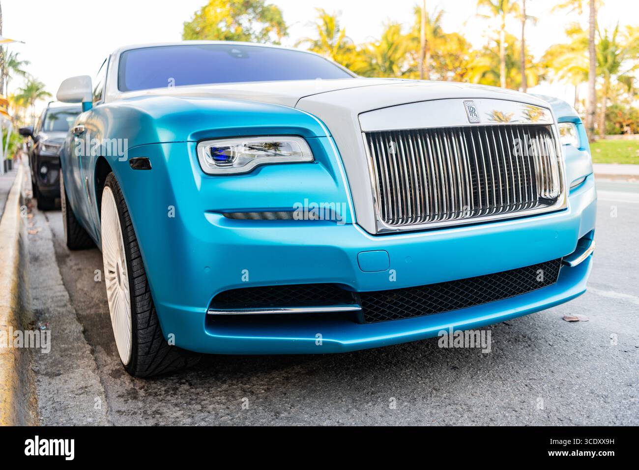 Miami, Florida, USA - April 08, 2025: Rolls Royce Wraith luxury grand ...
