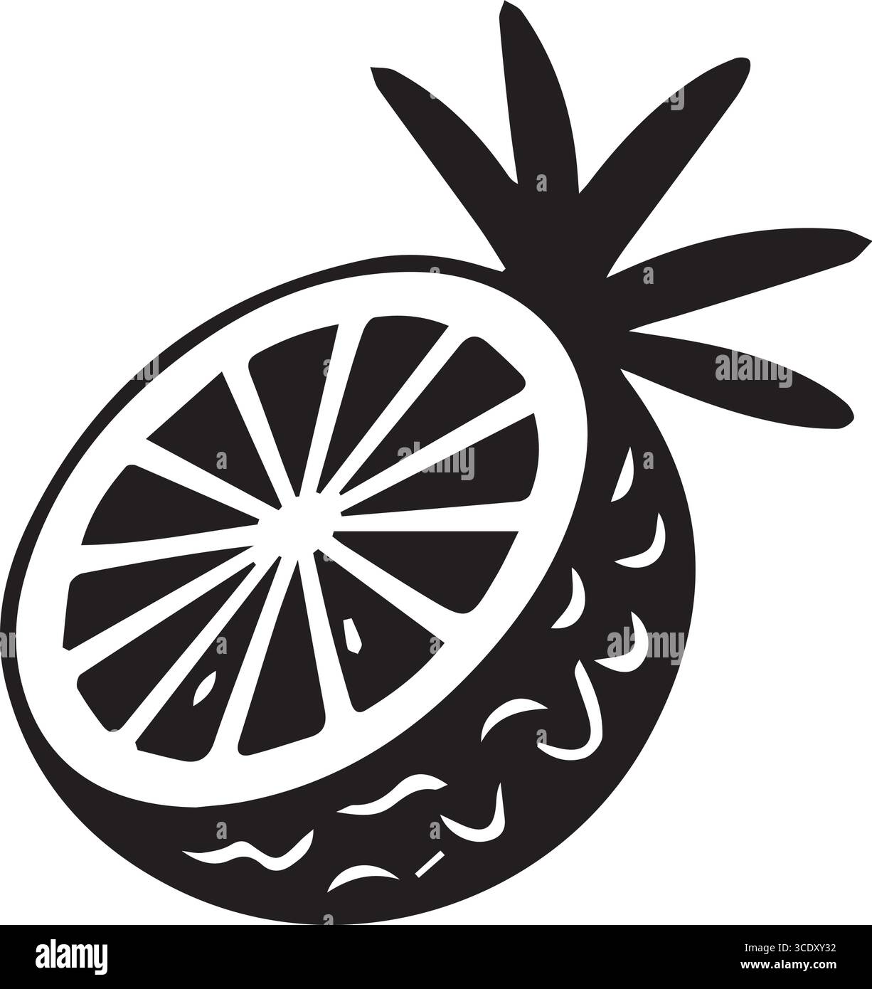 Summer background coconut trees sea Cut Out Stock Images & Pictures - Alamy