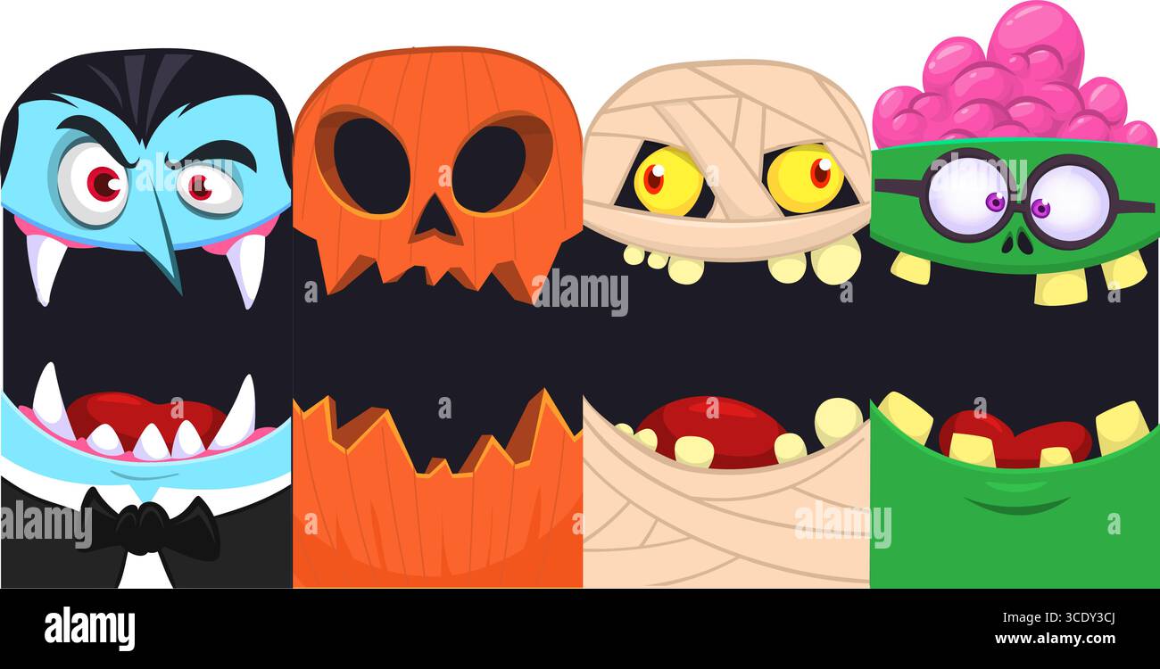 Halloween character design. Vector illustration isolated Stock Vector ...