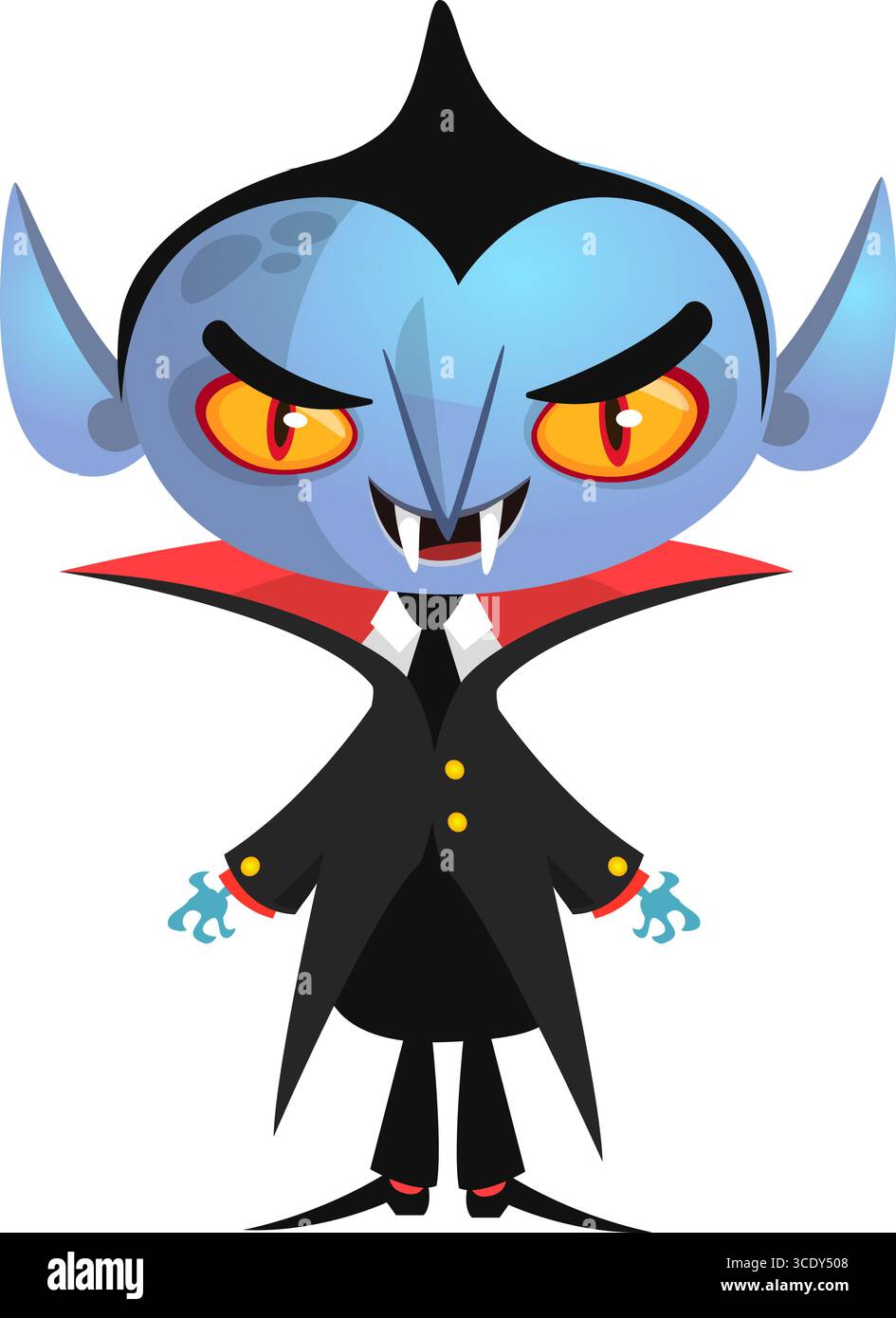 Cute cartoon vampire character design. Vector illustration for ...