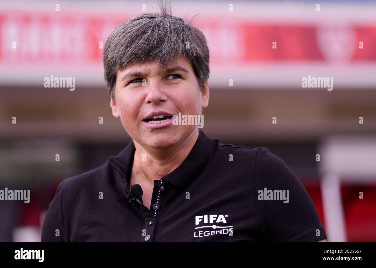 FIFA legend Ariane Hingst during the FIFA Milestone Event celebrating ...