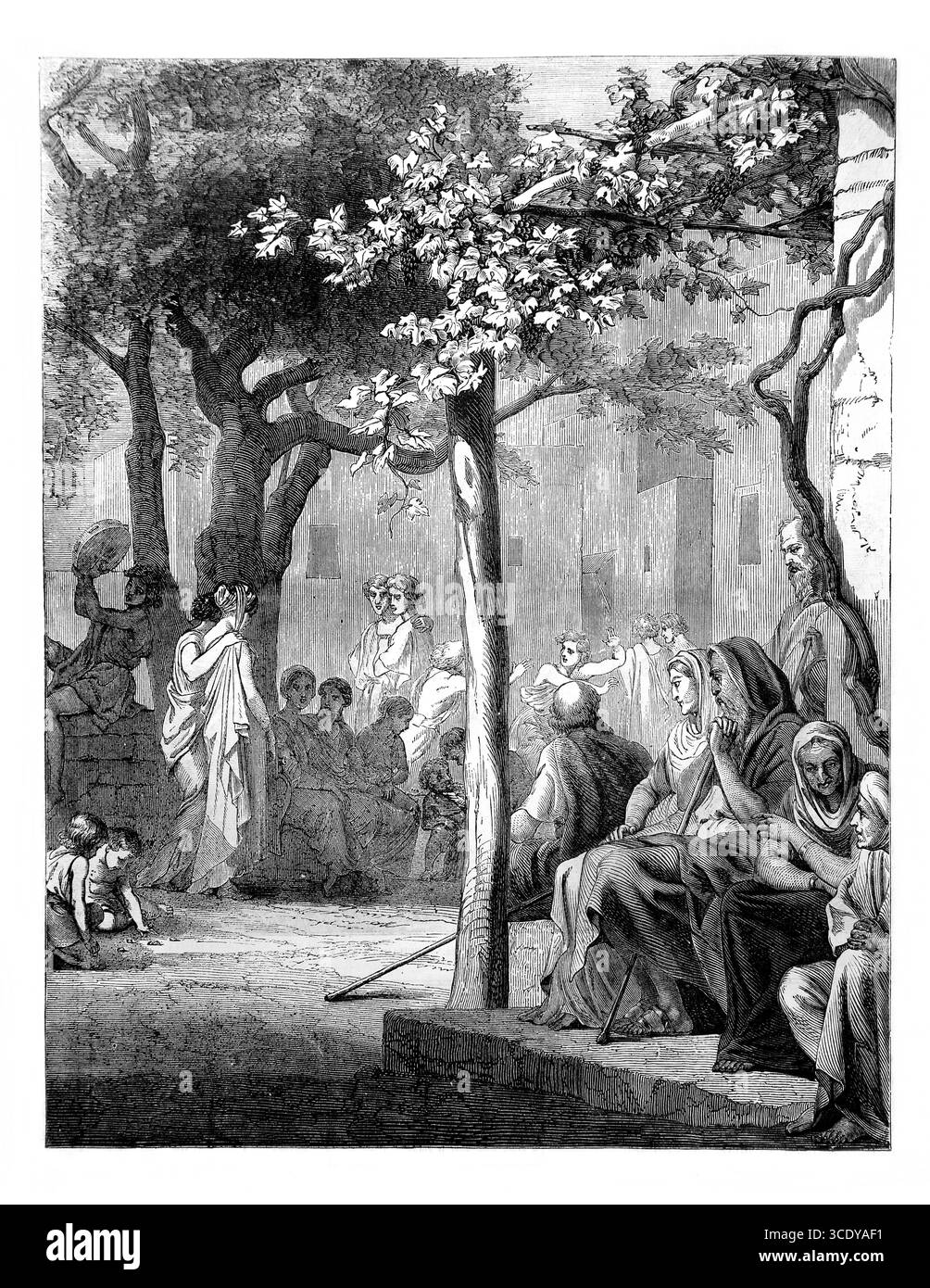 Illustration from boys in Black and White Stock Photos & Images - Alamy