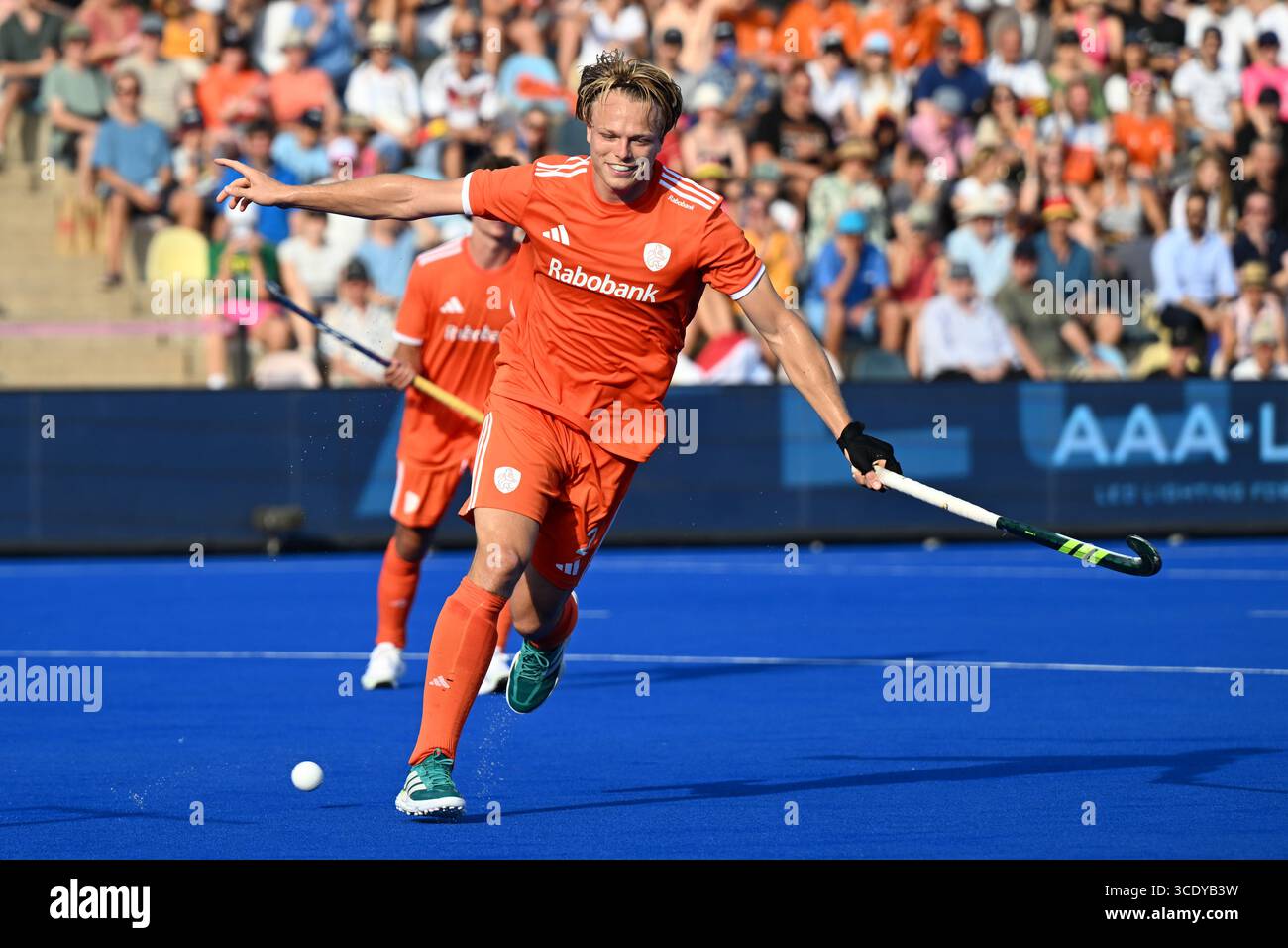 14 August 2025, North Rhine-Westphalia, Mönchengladbach: Field hockey, men: European ...